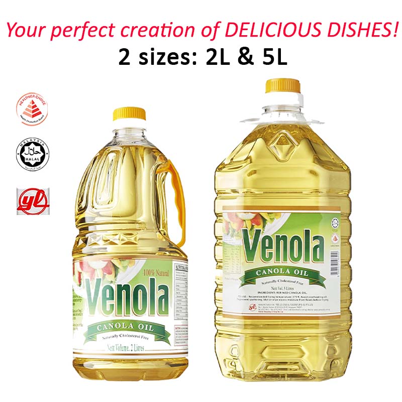 Venola Brand – Canola Oil – 2L, 5L,17KG – Yee Lee | Oils & Foodstuffs