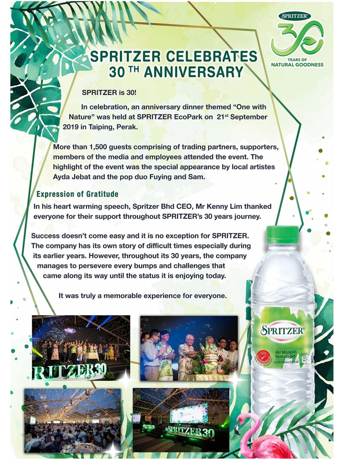Spritzer Brand – Natural Mineral Water 1.25L X 12 🌟Promo – Yee Lee | Oils & Foodstuffs