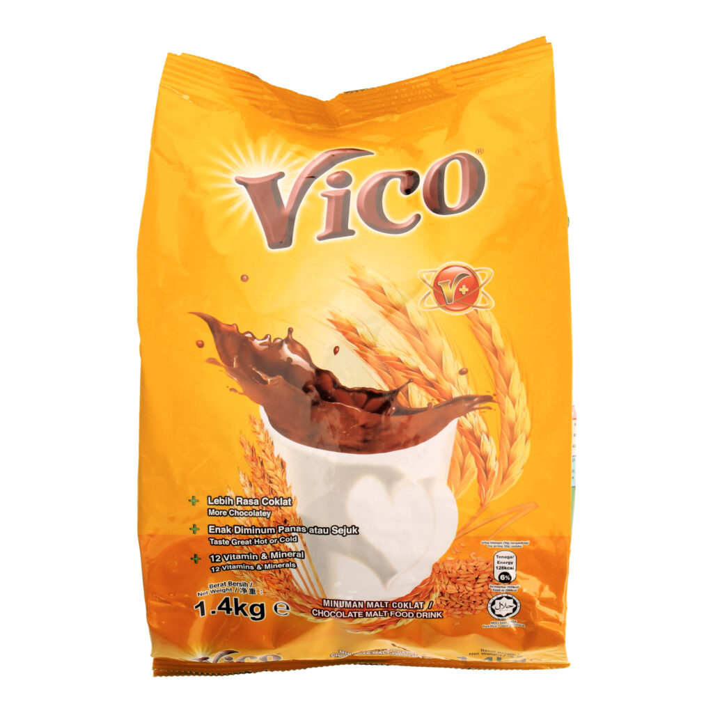 Vico Chocolate Malt Drink – Pouch 1.4Kg 🎁Promo Free Vico Thermos Mug ...