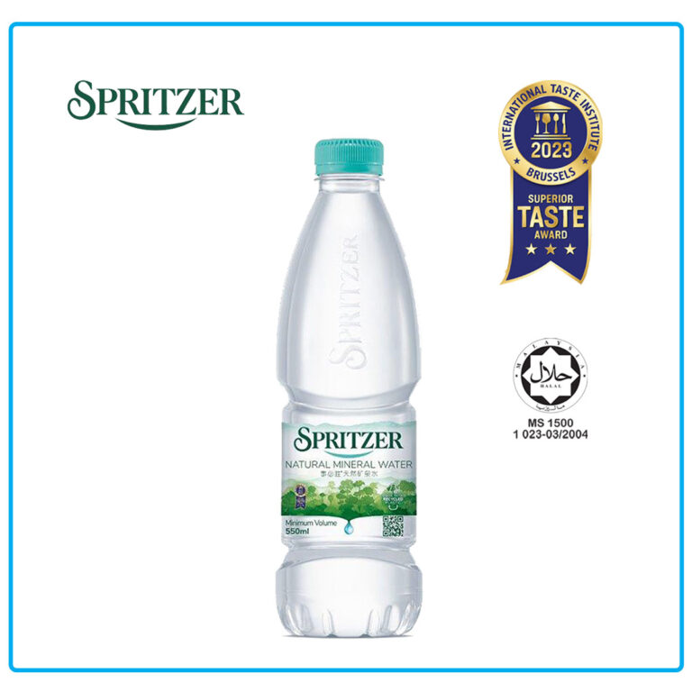 Spritzer Brand – Natural Mineral Water 550ml X 24 🌟Promo – Yee Lee | Oils & Foodstuffs