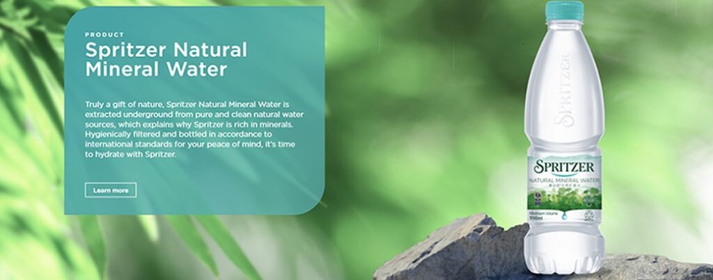 Spritzer Brand – Natural Mineral Water 550ml X 24 🌟NewPackaging – Yee Lee | Oils & Foodstuffs