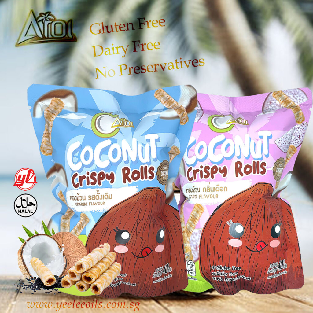 AROI Coconut Rolls- Original 40g🌴 *Promo! – Yee Lee | Oils & Foodstuffs